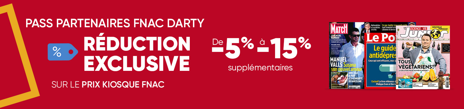 Offres magazines privilégiées adhérent fnac